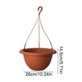 Hanging Planter Basket with Chain, Hollow Drainage Flower Pot for ...