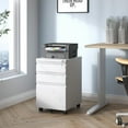 IKIMI 3 Drawer Mobile File Cabinet, Under Desk Vertical File Cabinet ...