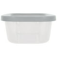 Mainstays Plastic Durable Food Storage Container Set, Gray, 6 Pieces ...
