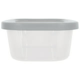 Mainstays Food Storage Container Set, Gray, 3 Sizes, Dishwasher Safe, 6 ...