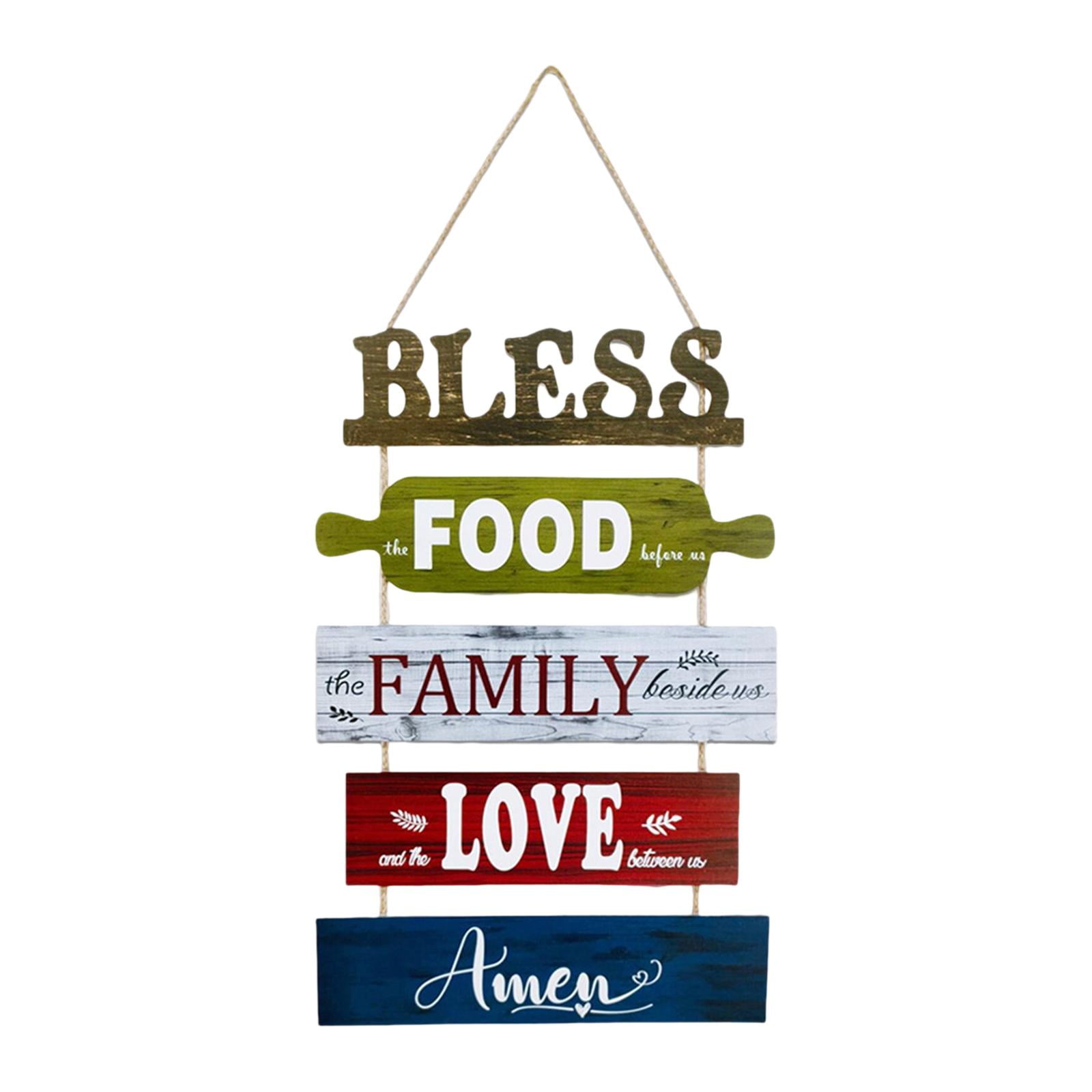 Rustic Wood Wall Plaque Hanging Sign Hanger Art Crafts Sign Decorative ...