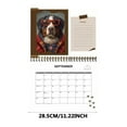 Zhourta 2025 Cute Dog Calendar 12 Month Spiral Calendar Adorable Dog ...