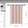 Unicorn and Wing Pink Pattern Blackout Curtains,Triple Weaved Fabric ...
