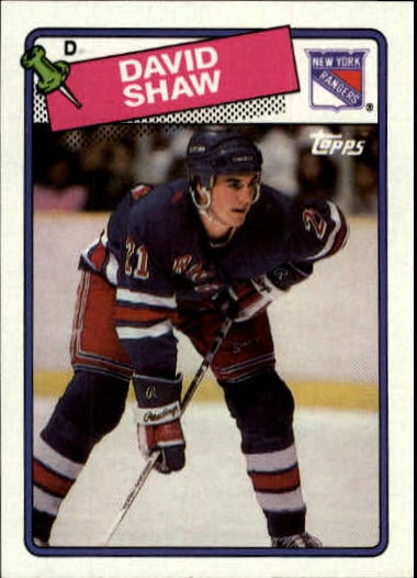 1988-89 Topps #57 David Shaw DP NHL Hockey Trading Card - Walmart.com