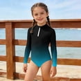 Afdoent Girls One Piece Swimsuits Kids Fashion Gradient Print Full ...