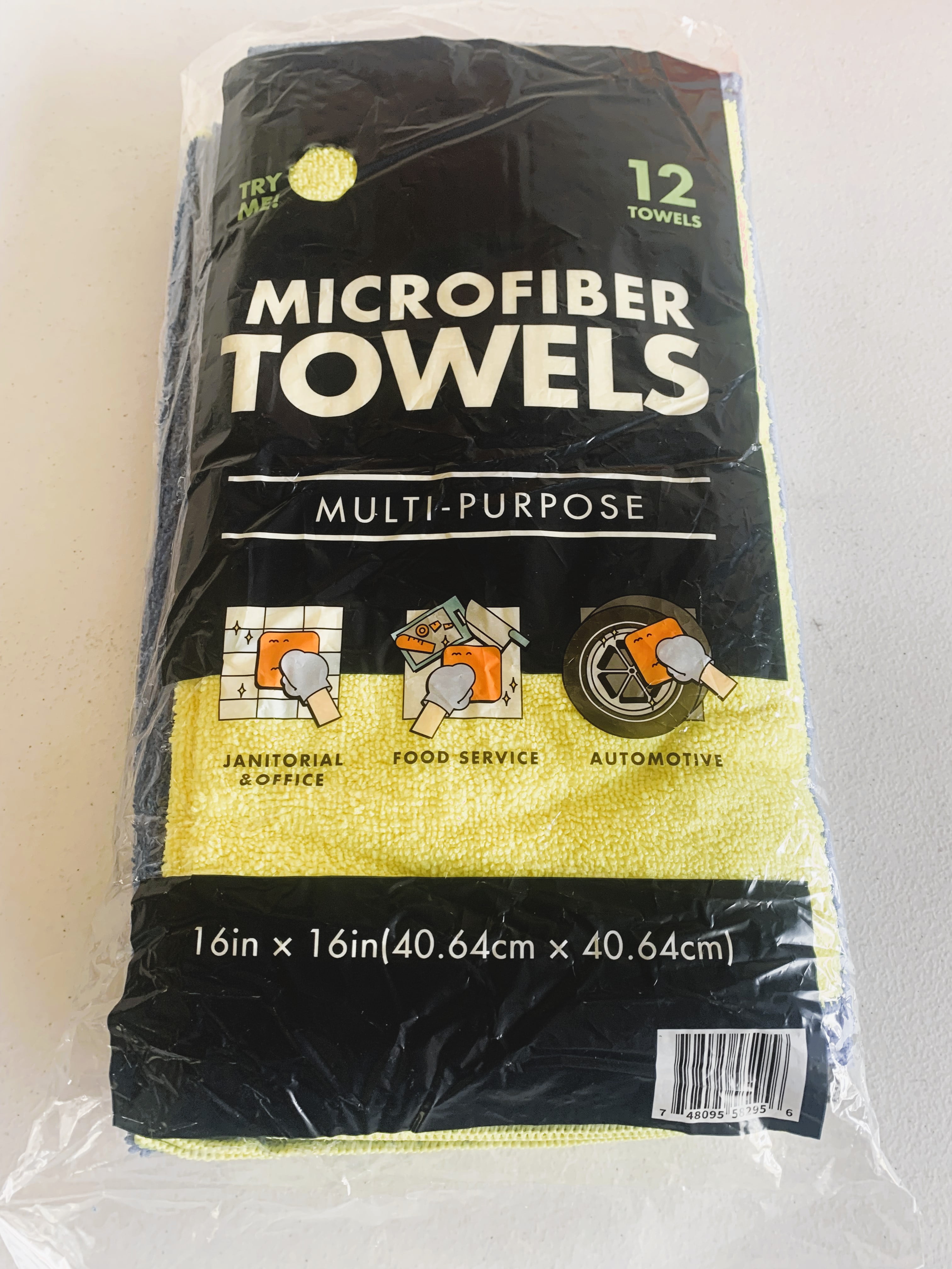 Microfiber Multi-Purpose Towels Qty 12 - Walmart.com