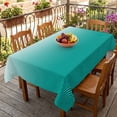 Blue Green Graduality Table Cloth 60x84in, Waterproof Rectangle ...