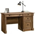 Pemberly Row Traditional Style Home Office Computer Desk with Drawers ...