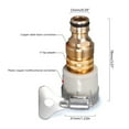 Universal Mixer Hose Tap Connector Faucet Adapter for Kitchen Outdoor ...