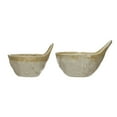 Creative Co-Op Stoneware Colanders with Handles, Set of 2 - Walmart.com