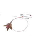 Cat Wand Toy with Feathers, Interactive Fishing Pole Teaser with 35 ...