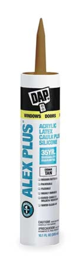 Dap 18122 11 Oz Cedar Tan Alex Plus® Acrylic Latex Caulk With Silicone ...