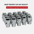 20 ET Bulge Conical Lug Nuts 12mmx1.75 with Offset Washers 5/16" Shank ...