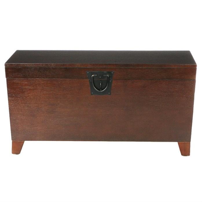 Contemporary Lift Top Coffee Table Storage Trunk in Espresso Finish ...