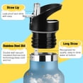 600ML Stainless Steel Insulated Cup Sports Water Bottle Portable ...