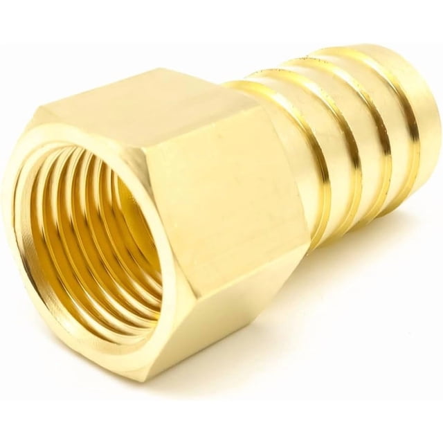 CHL-2PCS Brass Hose Barb Fitting 3/4" Barb x 1/2" NPT Female Adapter ...