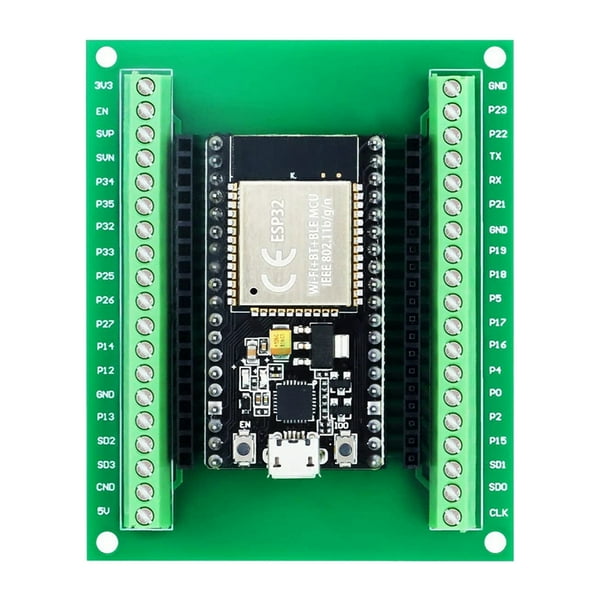 Placa de Desarrollo ESP32+Placa de ExpansióN InaláMbrico WiFi+Bluetooth ...