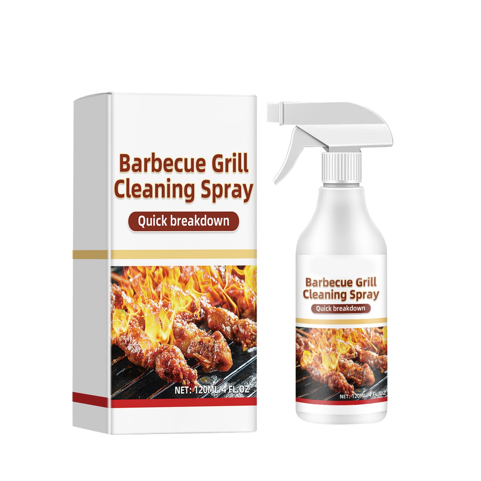 BBQ Grill Cleaner Spray, Effectively Dissolves Tough Deposits, Tartar ...