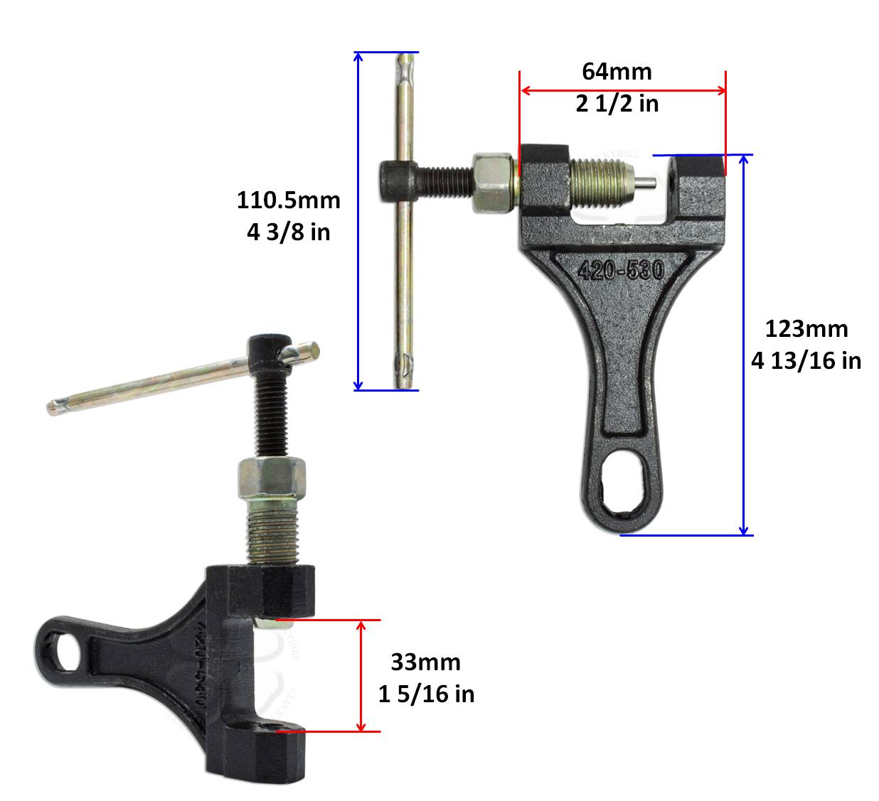 Chain Link Splitter & Press Kit Tool Motorcycle Breaker Rivet Removal ...
