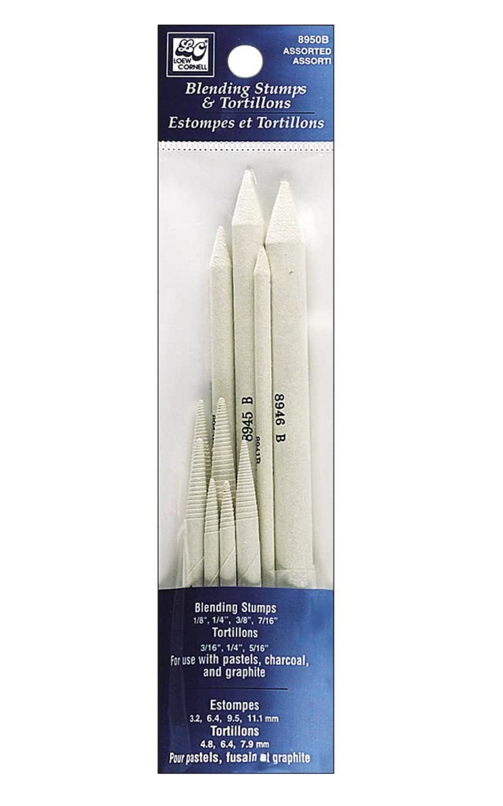 Assorted Blending Stumps and Tortillons by Loew-Cornell - 10 Pack ...