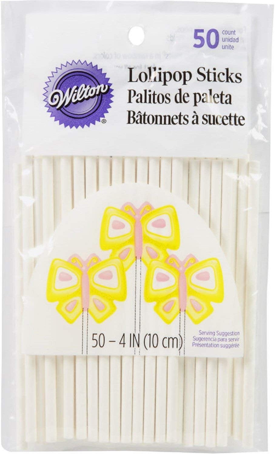 Wilton 4 Inch Lollipop Sticks, 50 Count - Walmart.com