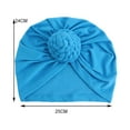 AWASD Braided Pre-Tied Head Wraps for Women Solid 3D Floral Turban Hat ...