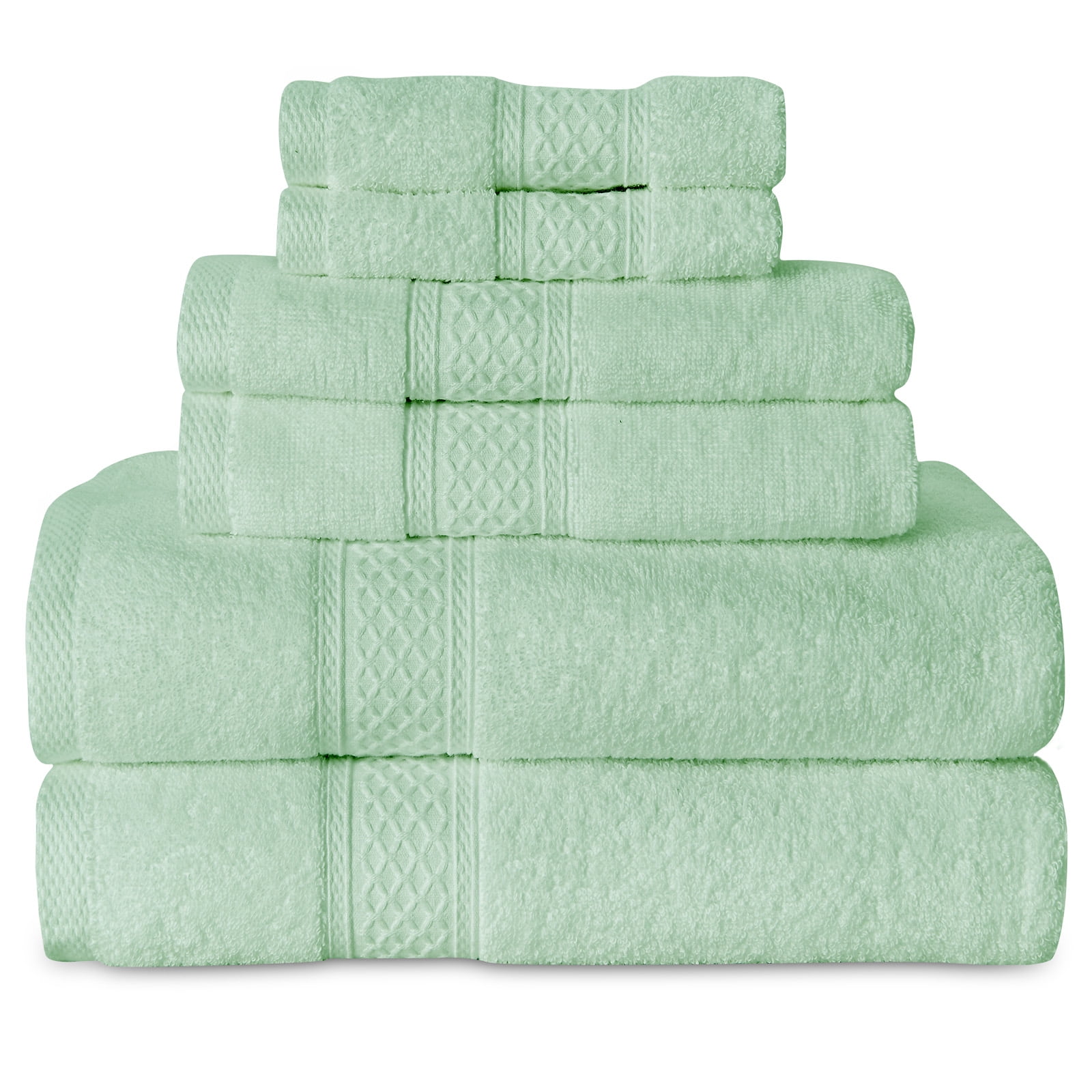 Click here for Gogreen Spa Blue Bath Towel Sets Of 6 Pieces  2 Ba... prices