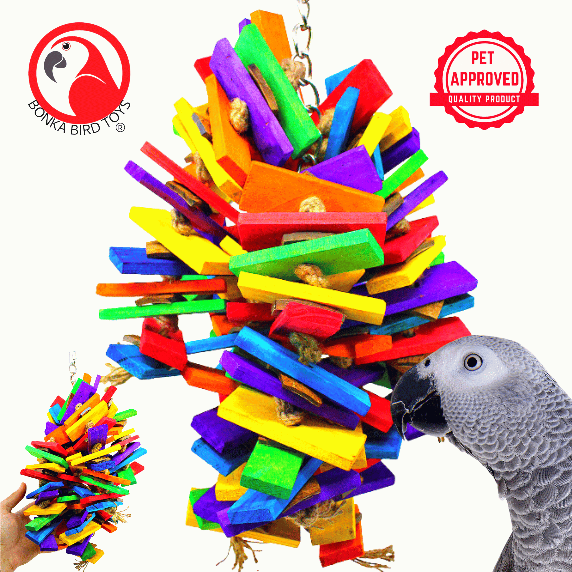 Bonka Bird Toys 2157 Coco Slat Cluster - Walmart.com
