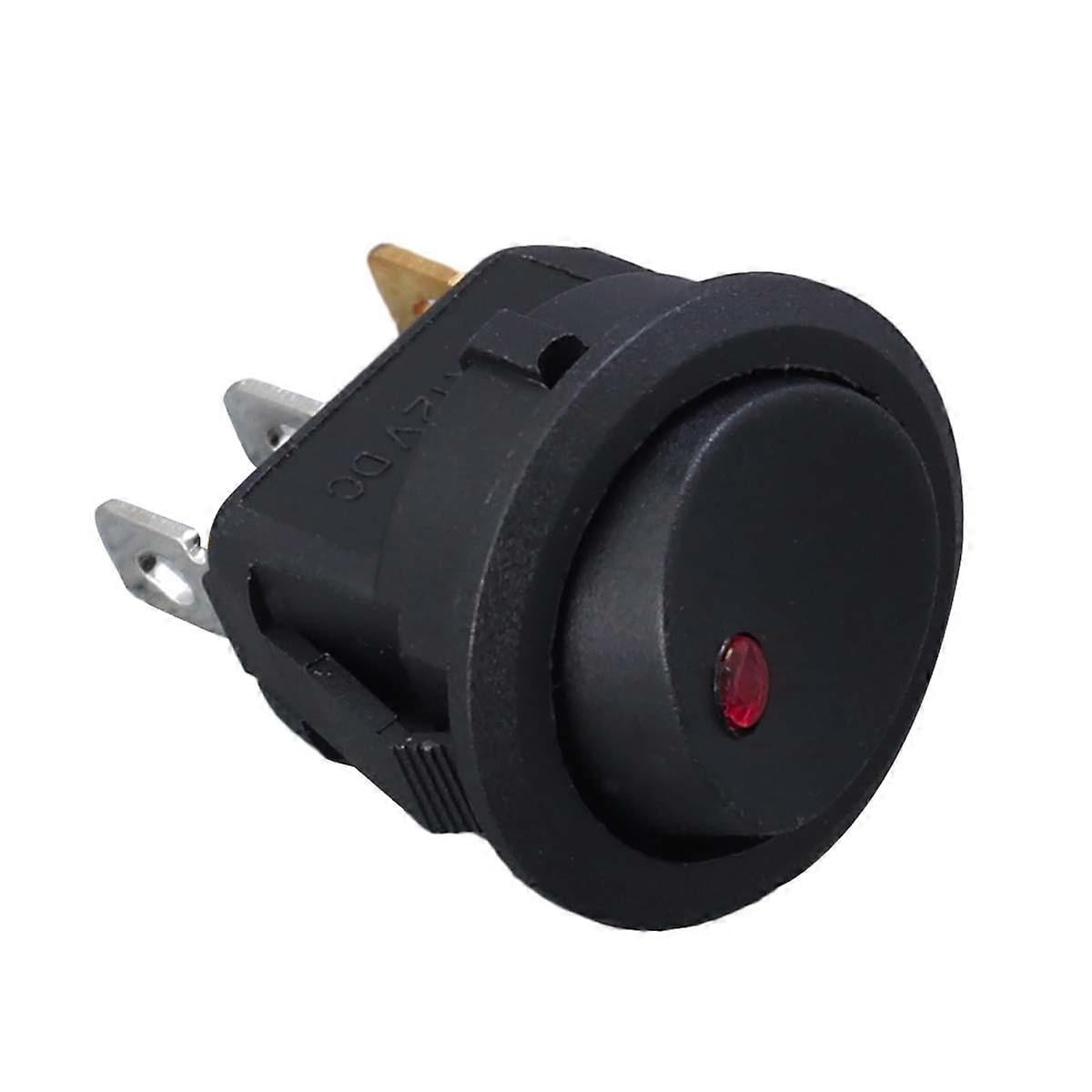 Rocker Push Button Speaker Switch With Light For Automotive Use Red 2 ...