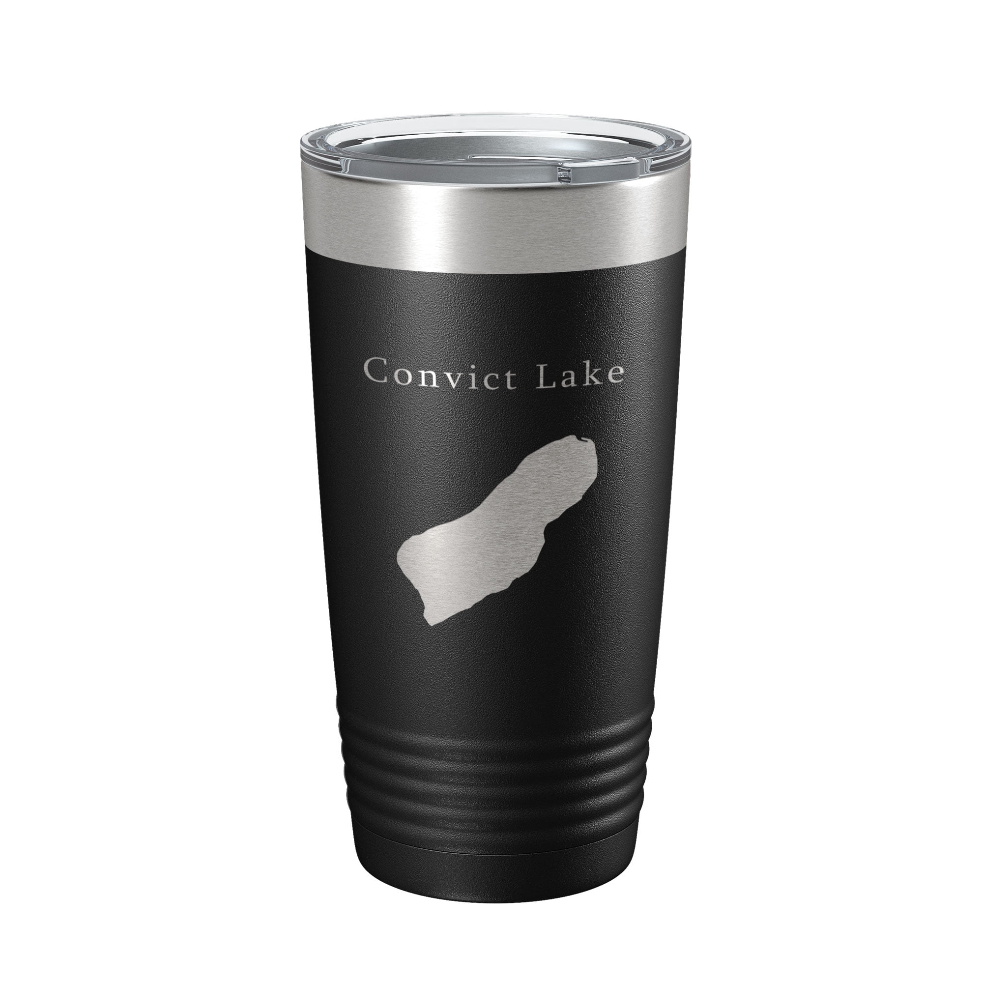 Convict Lake Map Tumbler Travel Mug Insulated Laser Engraved Coffee Cup ...