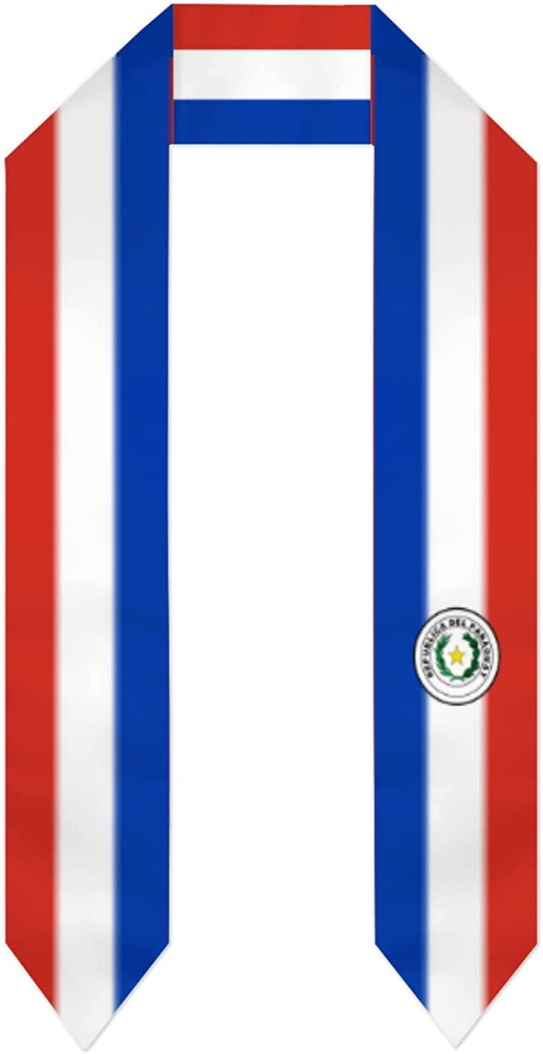 DABOYOZHZH Paraguay Flag Graduation Shawl Sash Stole Wraps Scraf For ...
