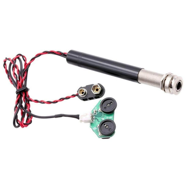xinxixnxx Active Endpin Jack Preamp Piezo Pickup Kit Volume Tone for ...