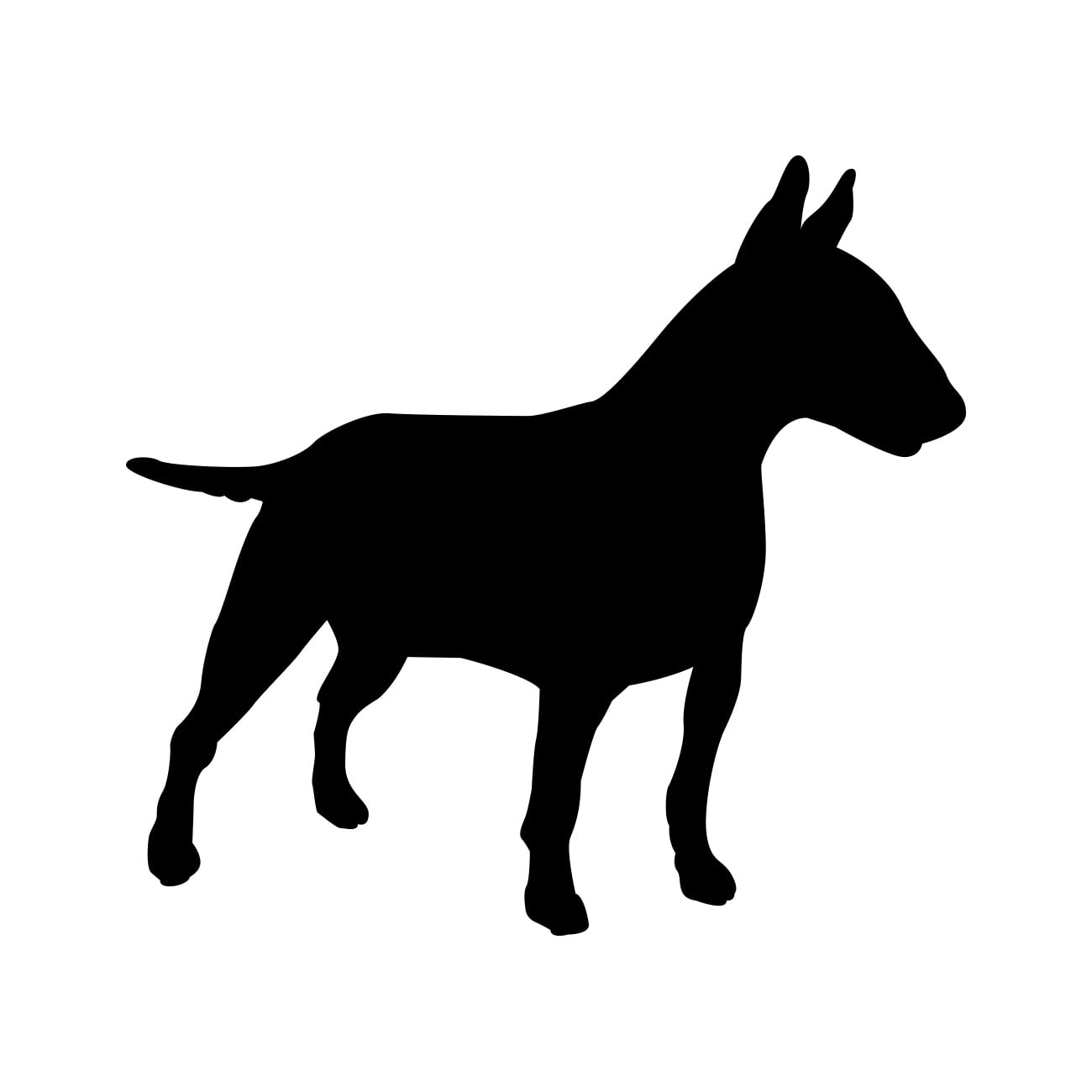 Bull Terrier Sticker Decal Die Cut - Self Adhesive Vinyl - Weatherproof ...