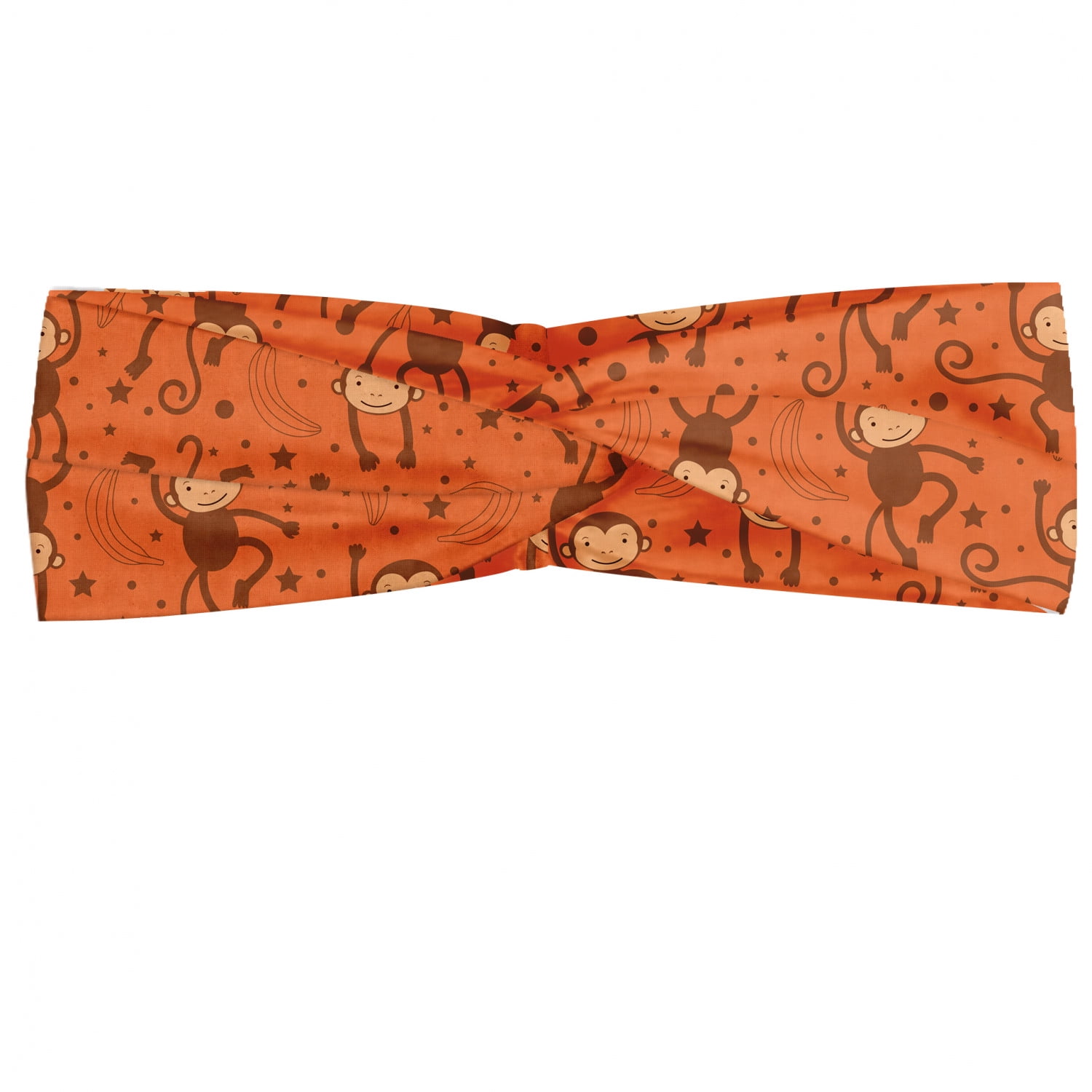 Cartoon Headband, Funny Monkeys Dancing Stars Bananas Childish Animals ...