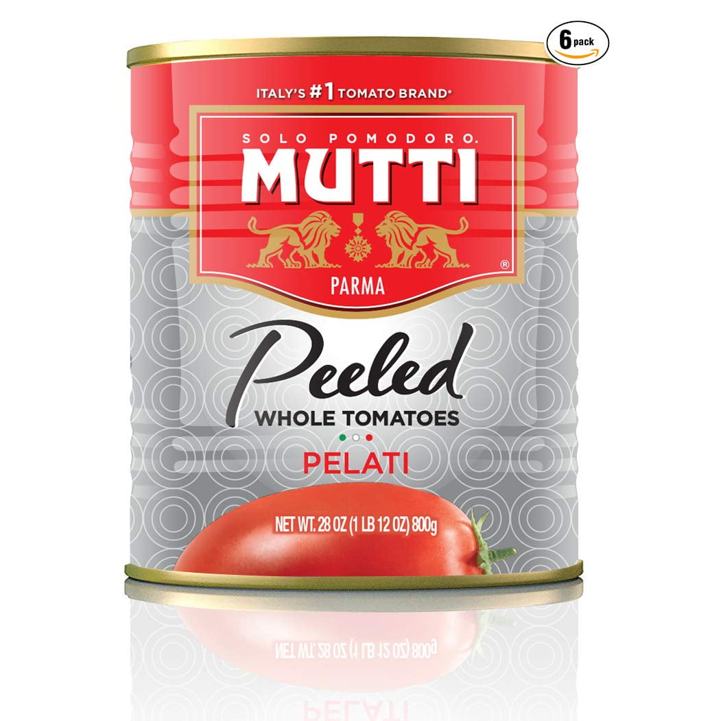 Mutti — 28 oz. 6 Pack of Whole Peeled Tomatoes (Pelati), from Italy’s ...