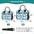 ALAZA Skiers Skating Print Cooler Lunch Bag Insulated Reusable Lunch ...