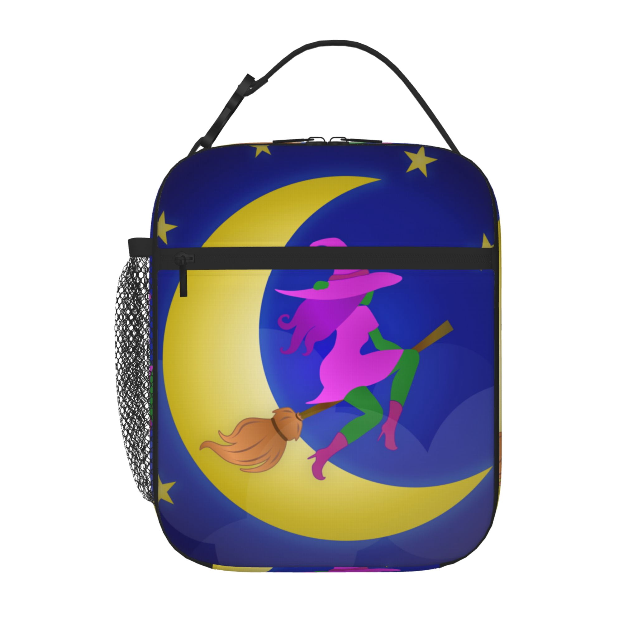 TEQUAN Portable Lunch Bag, Magic Witch Moon Stars Pattern Reusable ...