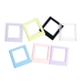 7pc Magnetic Square Plastic Photo Frames and Card Holder for Home or ...