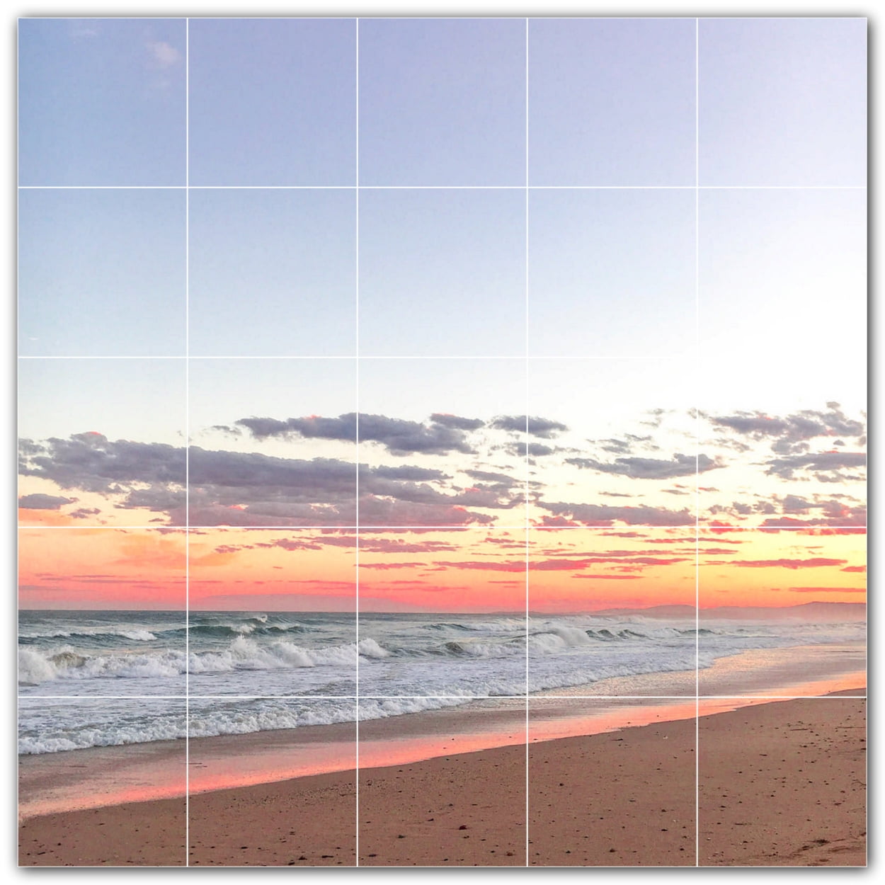 Picture-Tiles.com: Sunset Ceramic Tile Wall Mural WAL500978-55XL. 60"W ...