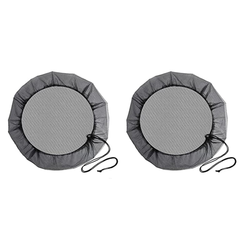 Mesh Cover for Rain Barrels, 2 Pcs Rain Barrel Netting Screen with ...