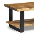 Alpine Natural Live Edge 42" Coffee Table and Set of 2 End Tables ...