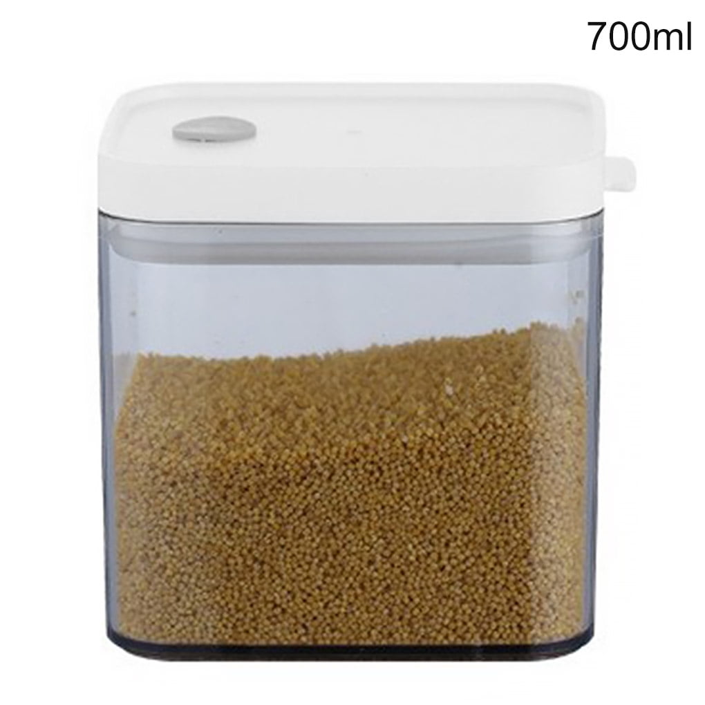 TureClos Clear Sealed Storage Container Jar with Lid Kitchen Moisture ...