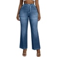 AHTJRT Women's Denim Pants High Waist Butt Lifting Jeans Slightly ...