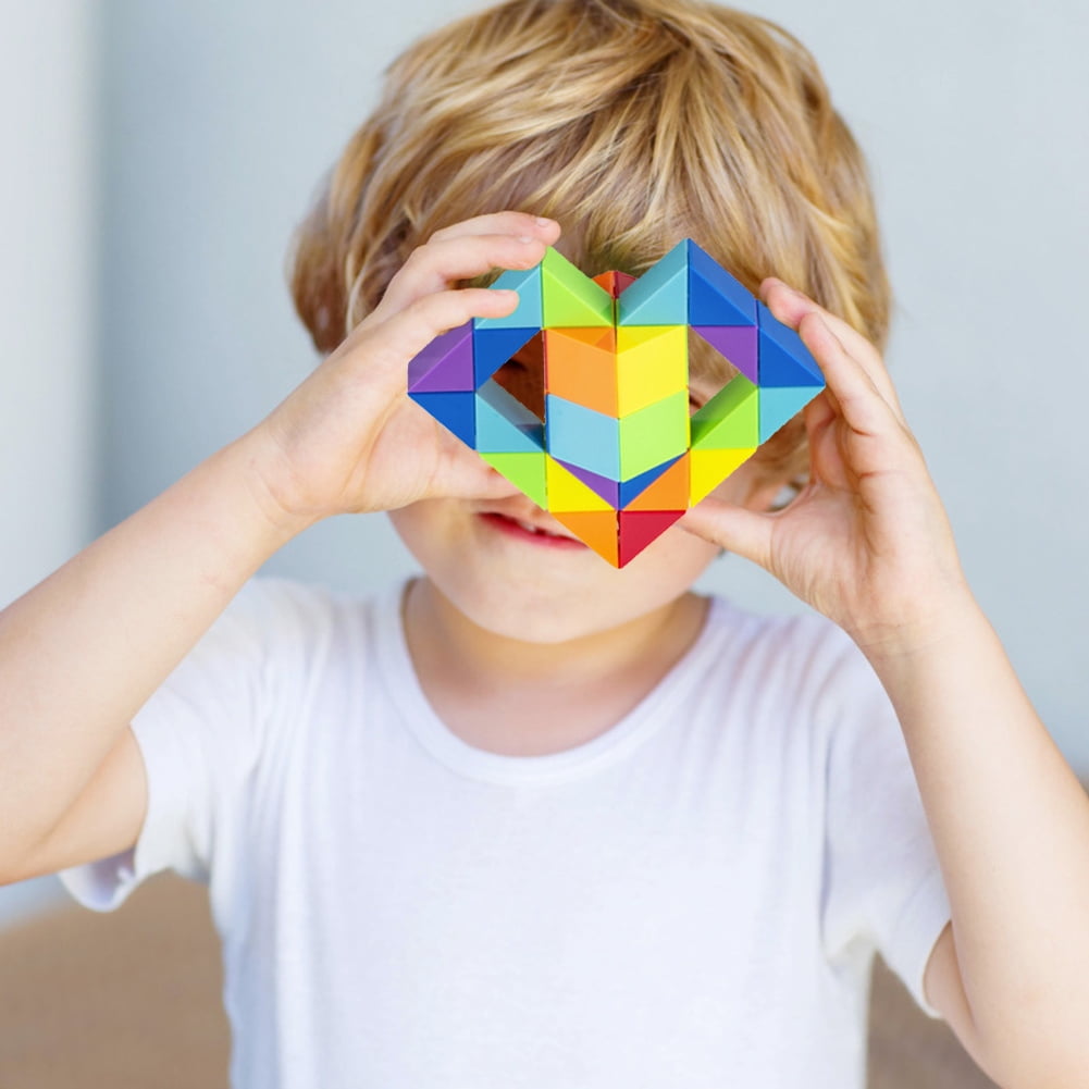 Color Snake Ruler Puzzle Wdftyju juguete educativo plegable para niños ...