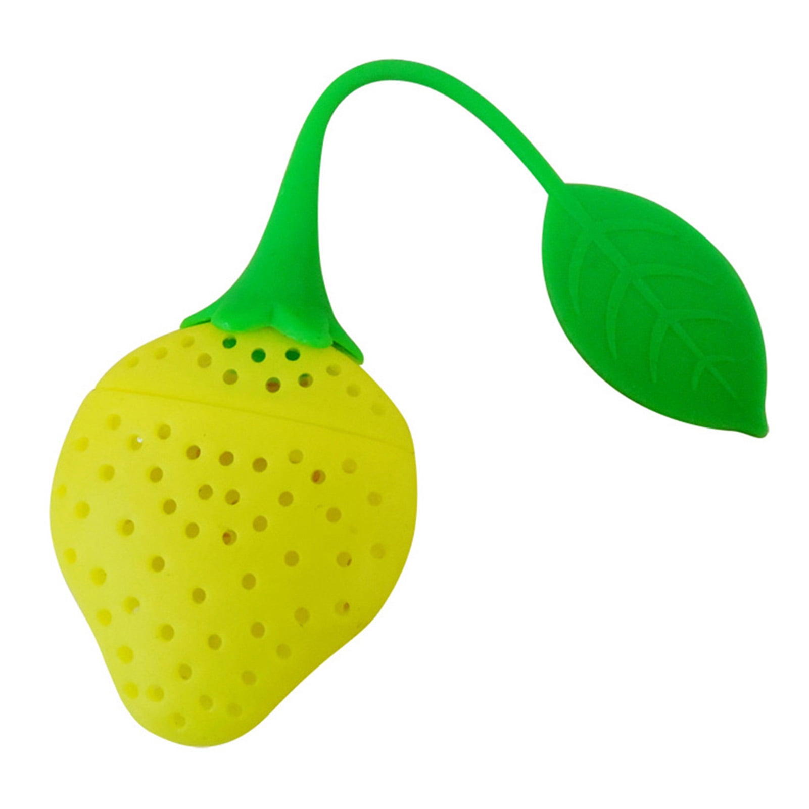 Generic Silicone Strawberry/Lemon Design Loose Tea Leaf Strainer Herbal ...