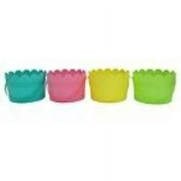 Plastic Easter Baskets - 4 Assorted Color - Walmart.com