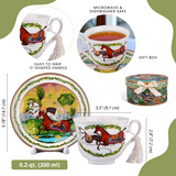 STPgoods Running Horse Bone China Tea Cup and Saucer Set for 1 in Gift ...