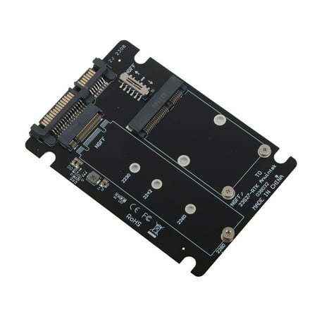 SSD Adapter Card, Mass Storage Interface 6Gbps 2 In 1 NGFF M.2 B Key ...
