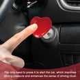 Bling Car One-Touch Start Button, Push Start Button Cover, Heart-Shaped ...