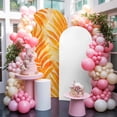 4FT Arch Backdrop Covers, Botanical Orange Yellow Wedding Arch Cover ...